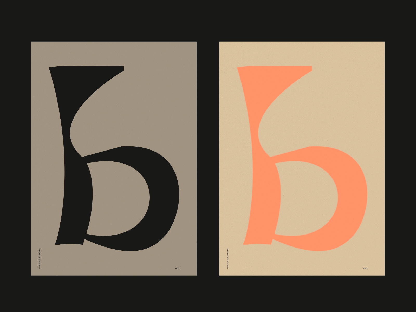 Letter exploration poster | elegant b by Christian Neitzel on Dribbble