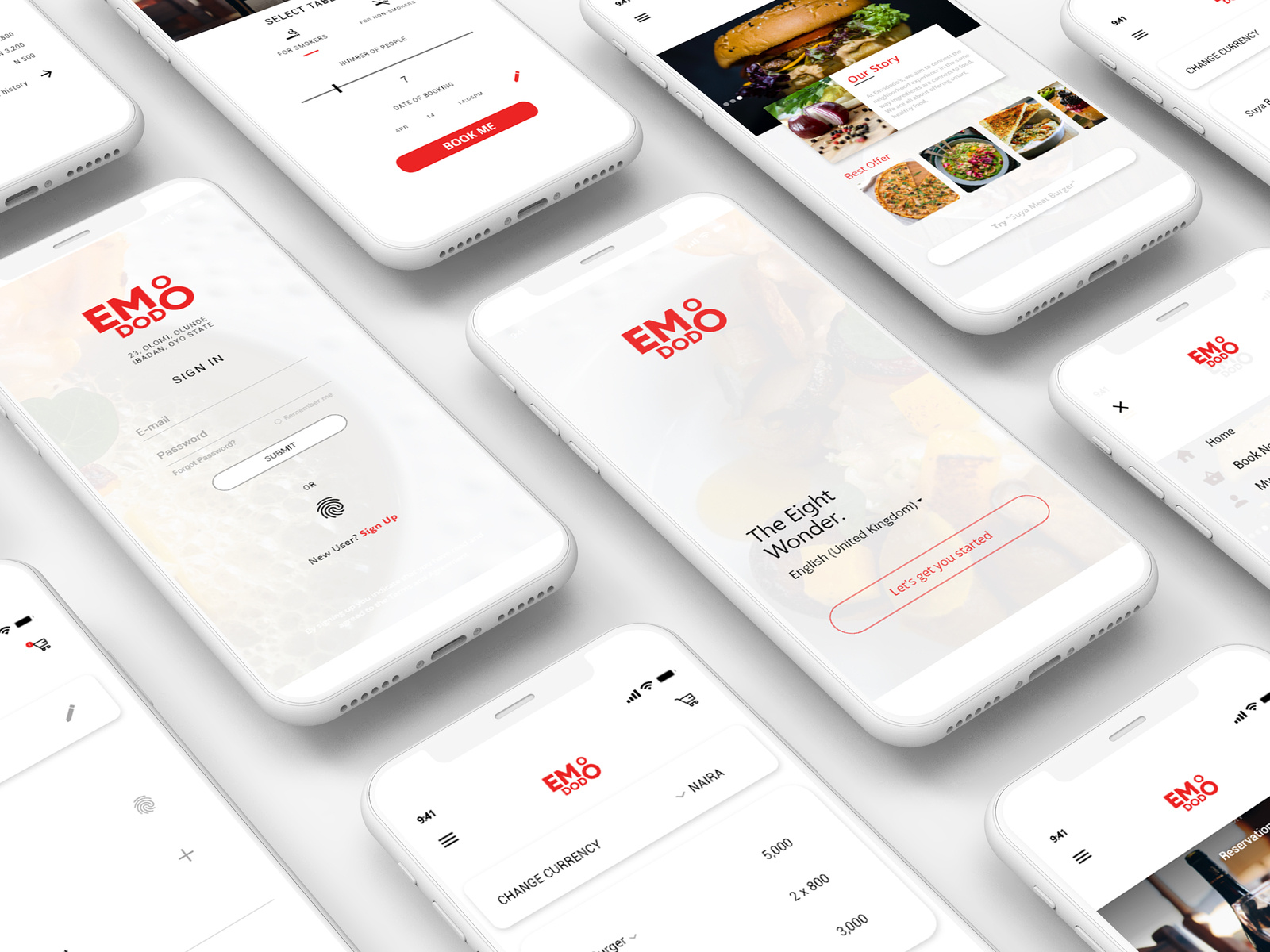 Mobile App Mock by Odunewu Iyanuoluwa on Dribbble
