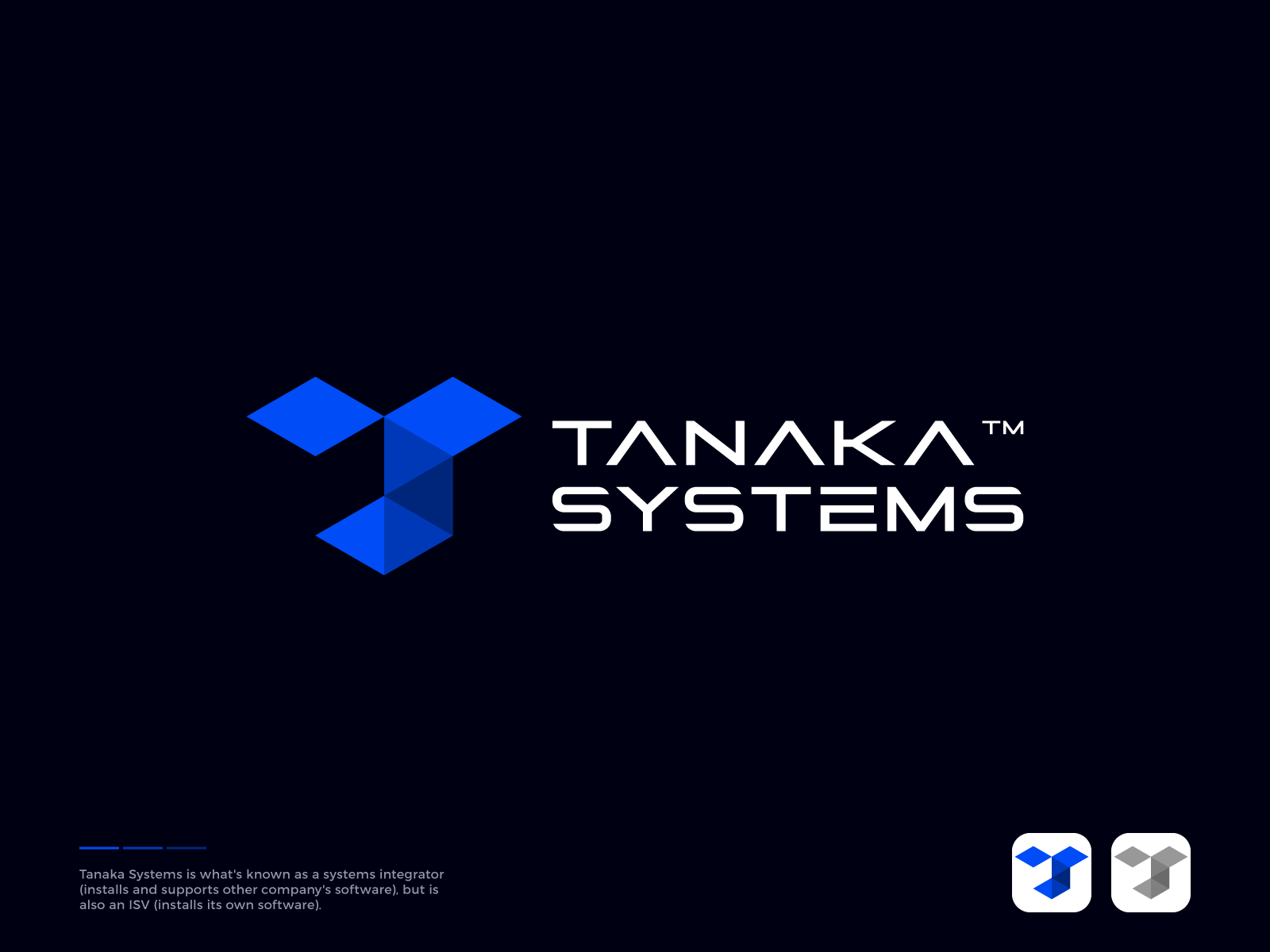 Tanaka Systems Logo Design by Alin I. on Dribbble