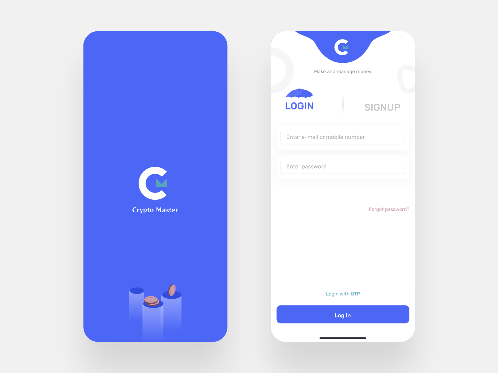 Login crypto master by Nagoor on Dribbble