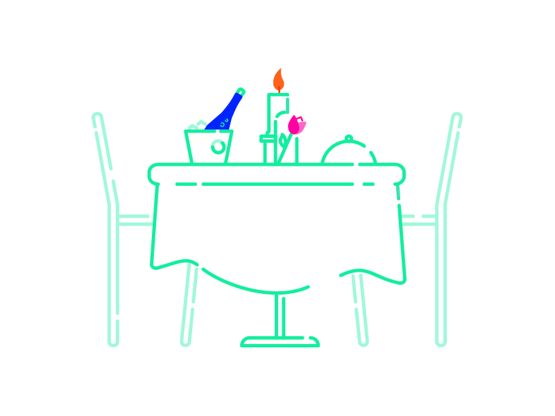 Dinner Date by Akriti Bhusal on Dribbble