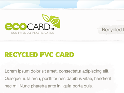 Ecocard Redesign by Hector Simpson on Dribbble