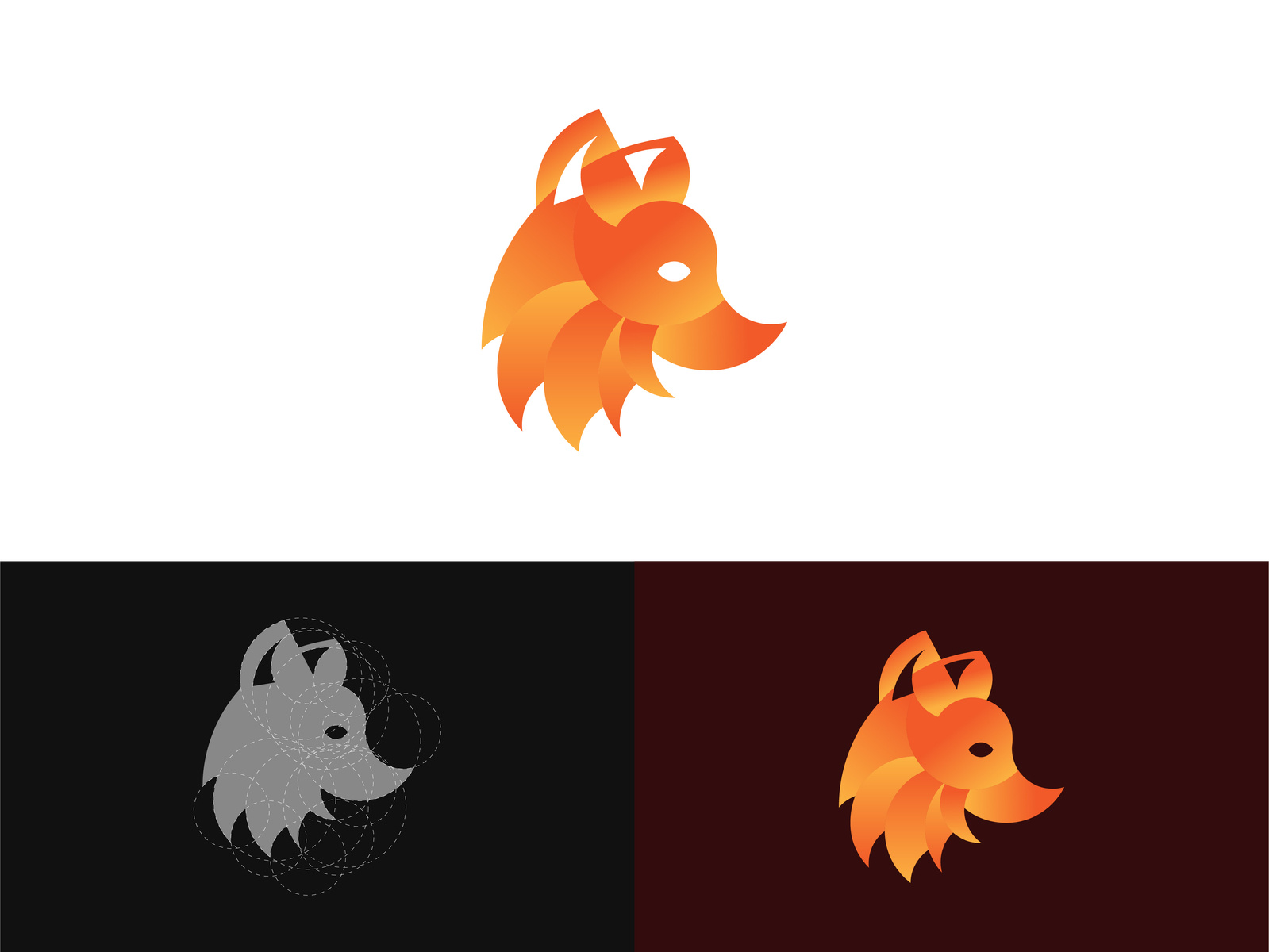 Golden Ratio Fox Symbol by Kaejon Misuraca on Dribbble