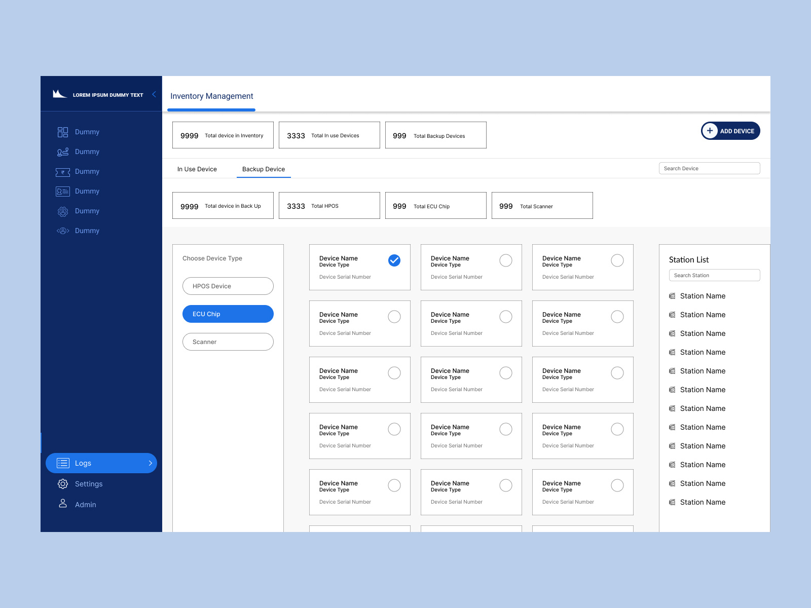 Inventory Management by UX Panda on Dribbble