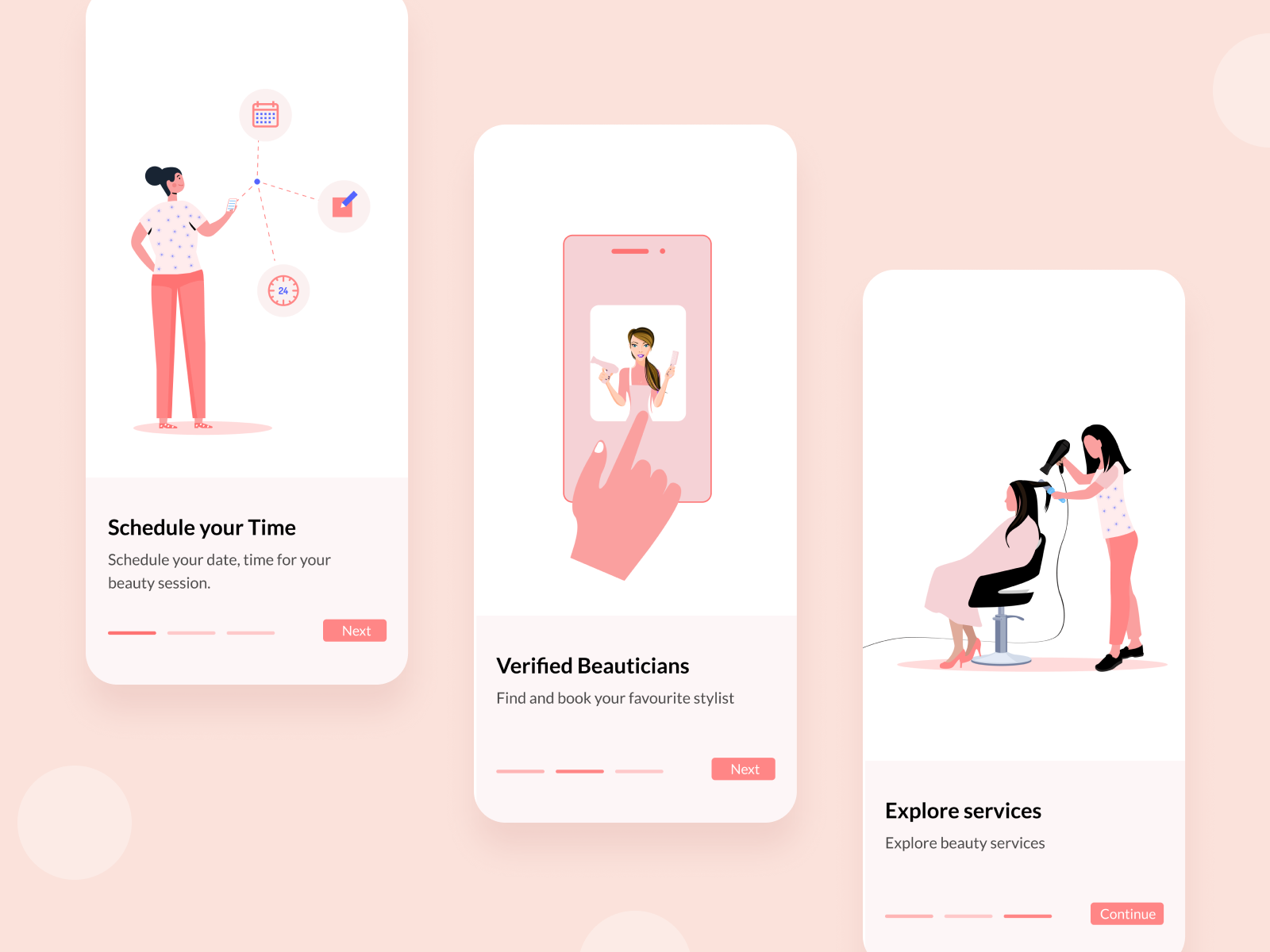 Spa app - Onboarding concept by Shanmuga7 on Dribbble