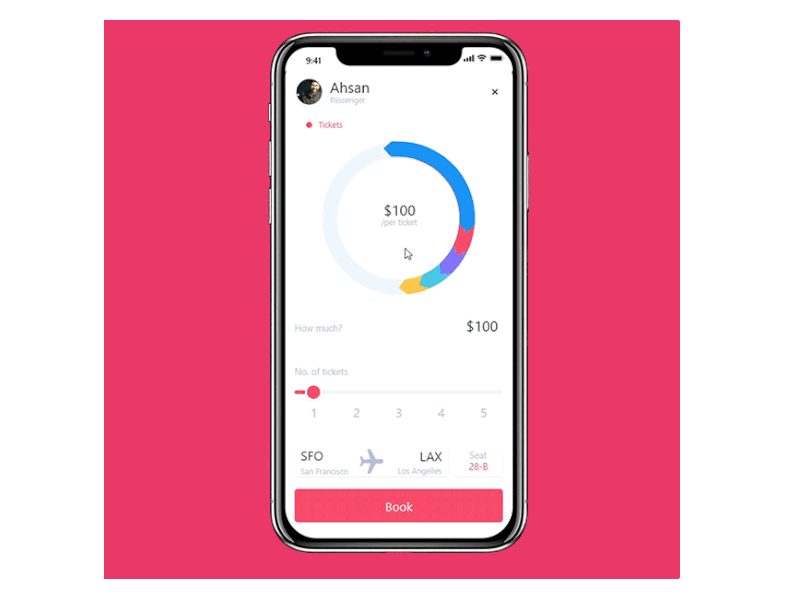 Reserve your seats for flight. UX/UI Animation. by Ahsan Rehman on Dribbble