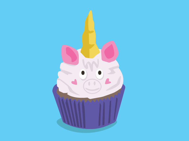 Unicorn Cupcake Remix by Richard Mullins on Dribbble