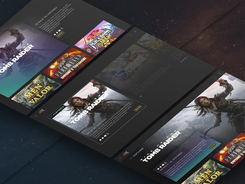 Premium Game Store Landing Module by Jason Radovan on Dribbble