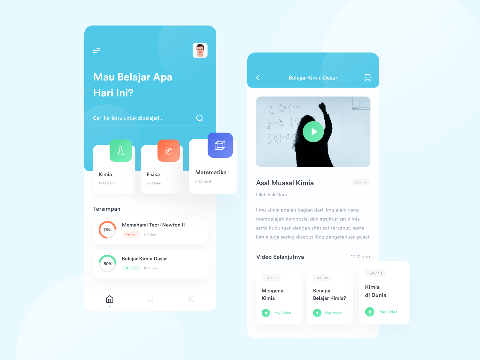 Education App | #Exploration Colors by Farhan Ardianto on Dribbble