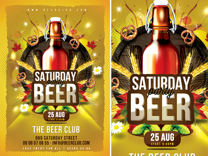 Saturday Beer Party by mograsol on Dribbble