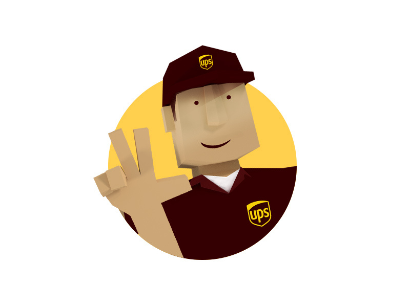 UPS Driver by Epic on Dribbble