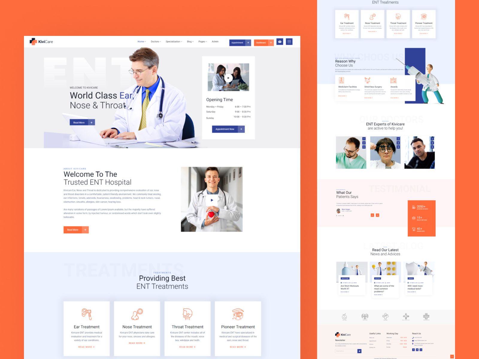 Medical Clinic and Patient Management WordPress Theme by Iqonic Design ...
