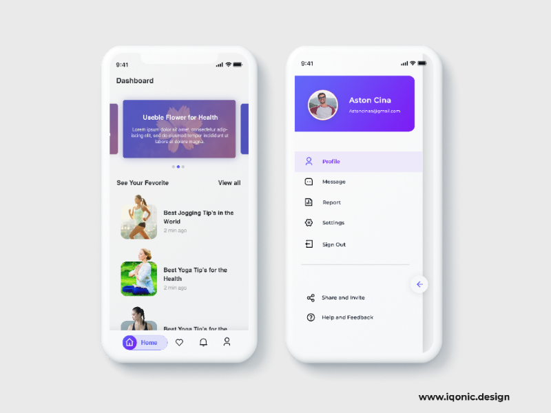 Web App UI by Iqonic Design on Dribbble