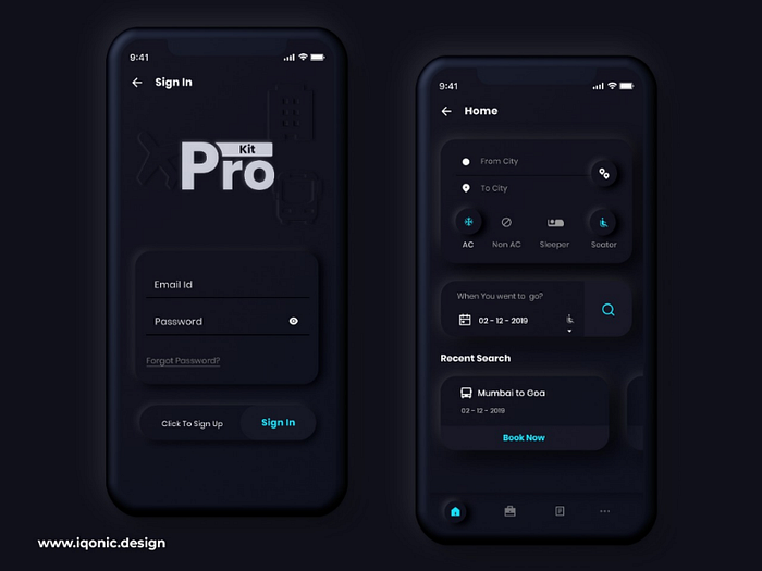 Prokit Android And Ios Ui Kit By Iqonic Design On Dribbble