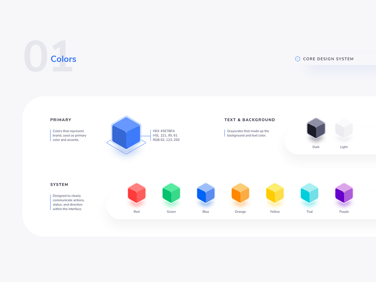 Core Design System - 01 Color by Ryan Sael on Dribbble