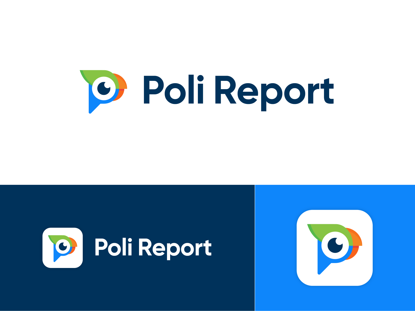 Poli Report - Logo Design by Laura Madkur on Dribbble