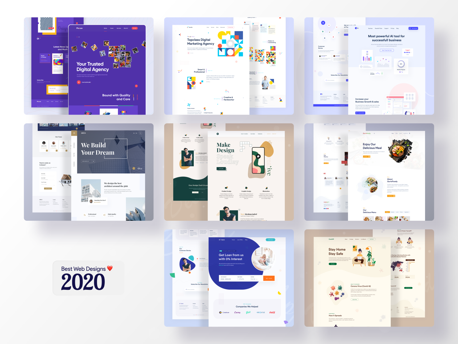 Clean Web Design - 2020 by S. Datta 💯🔥 on Dribbble