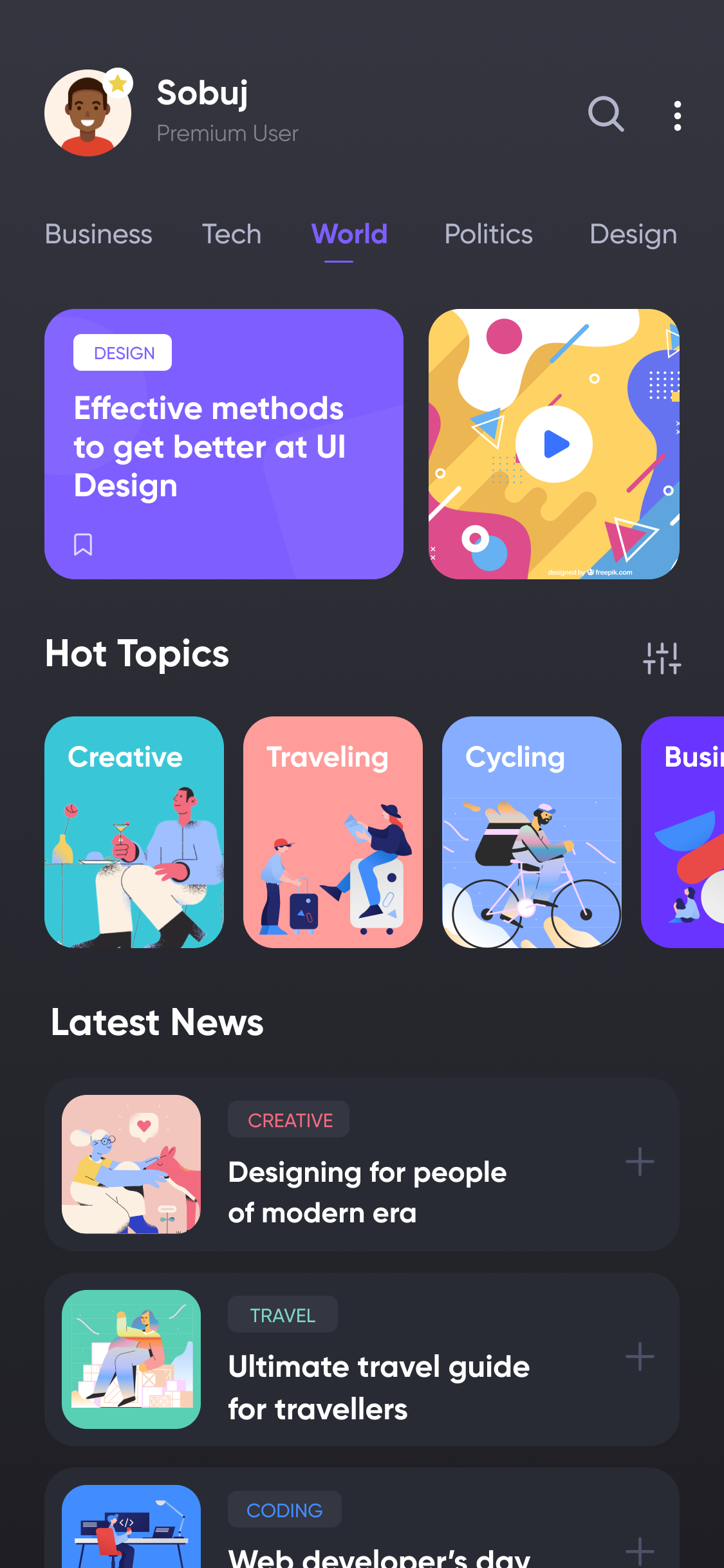 News App Exploration by Soumitro Sobuj 💯🔥 for Pixeleton on Dribbble