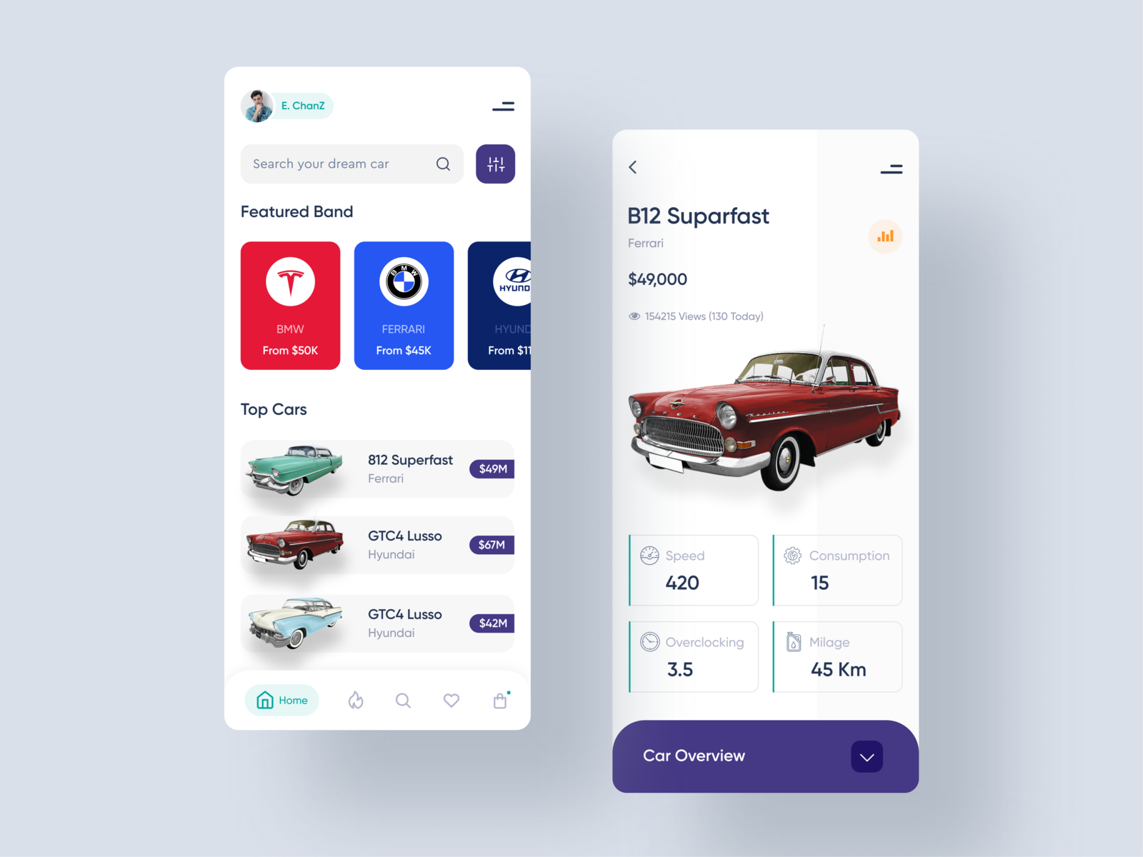 Car Shop App Exploration by S. Datta 💯🔥 on Dribbble