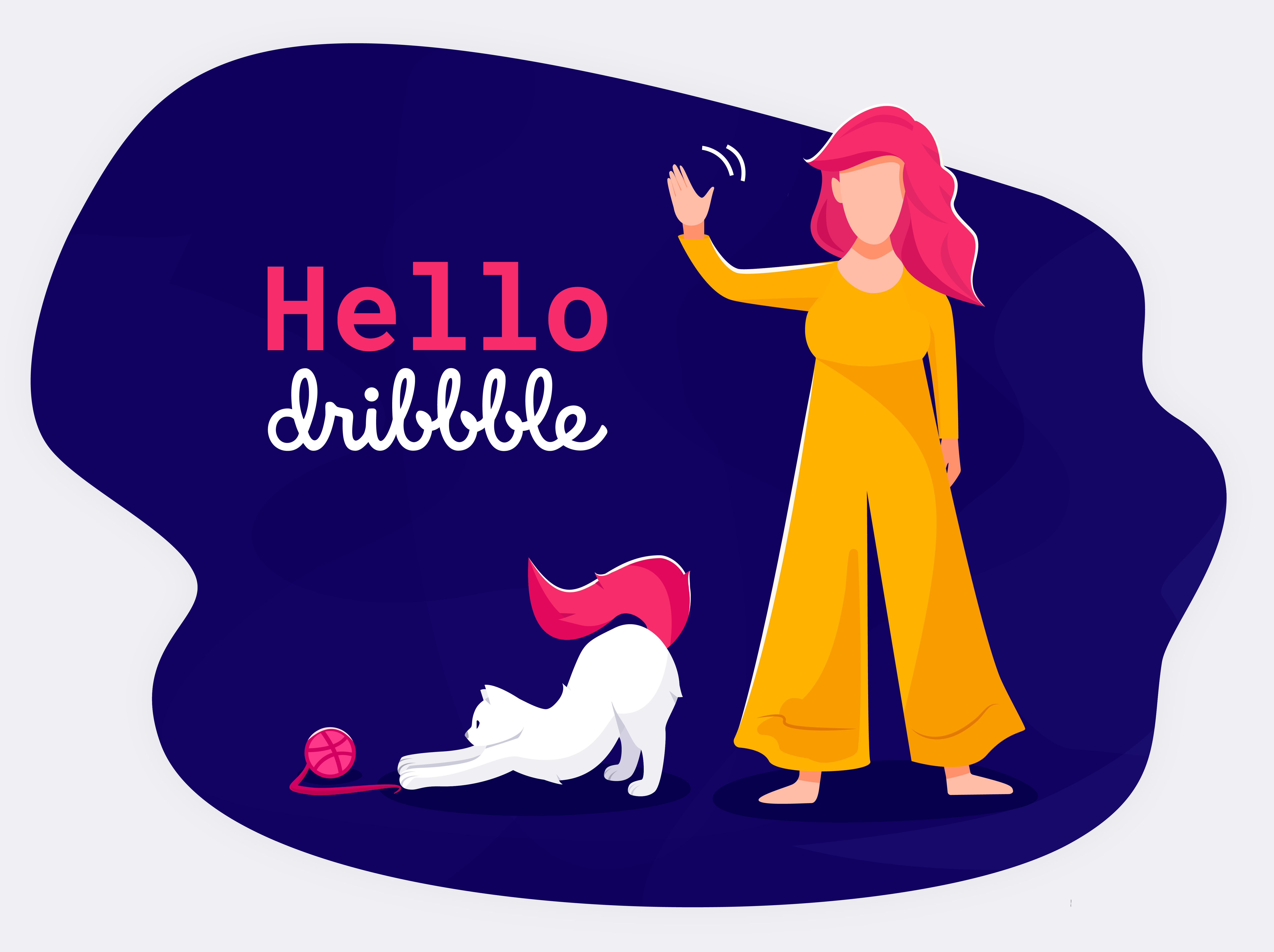 Hello Dribbble! by Rebecca Norén on Dribbble