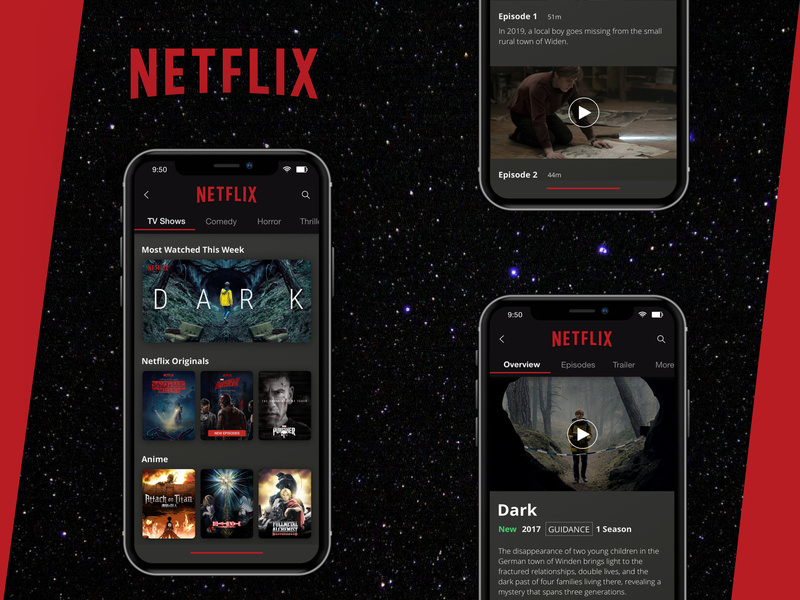 Netflix UI Concept by Will Morrissey on Dribbble