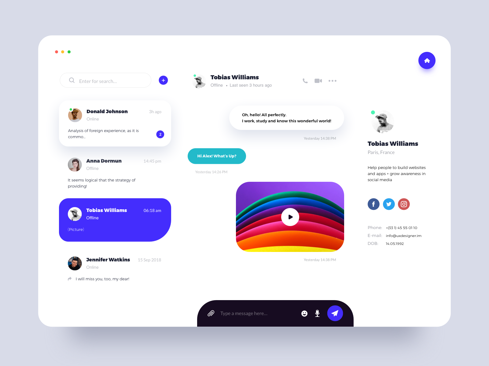 Timely Communication Tool by ZhaoWei on Dribbble