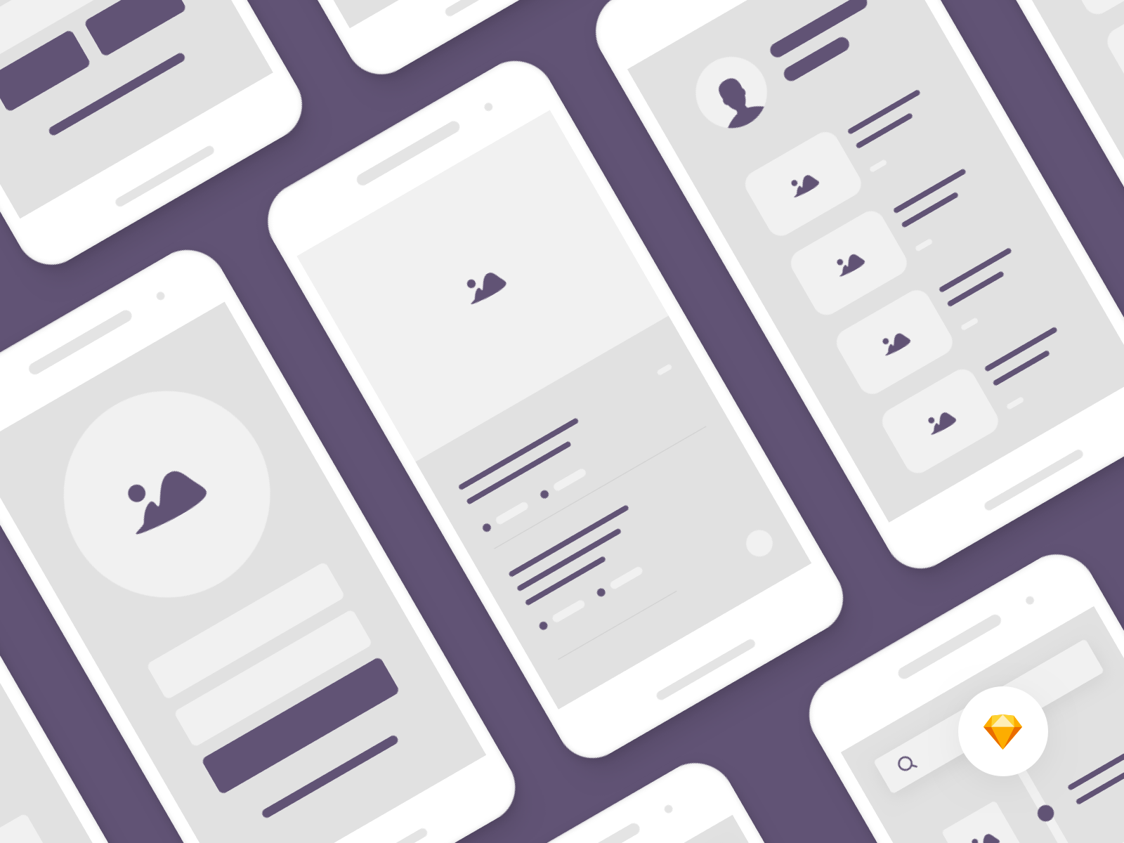Mobile Blocks Wireframe by Kim Petersen on Dribbble