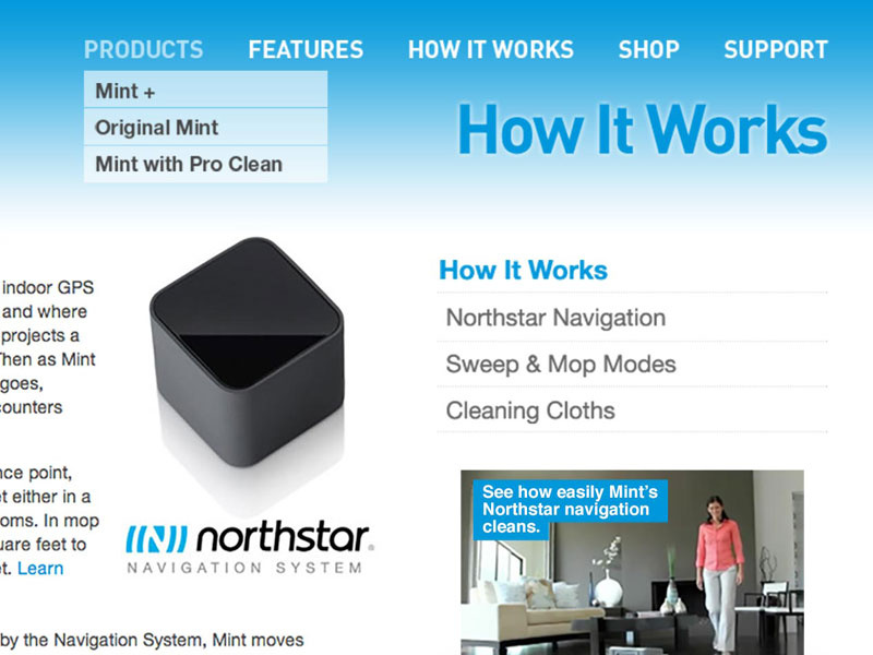 Mint Automatic Floor Cleaner by Tom Carmony on Dribbble