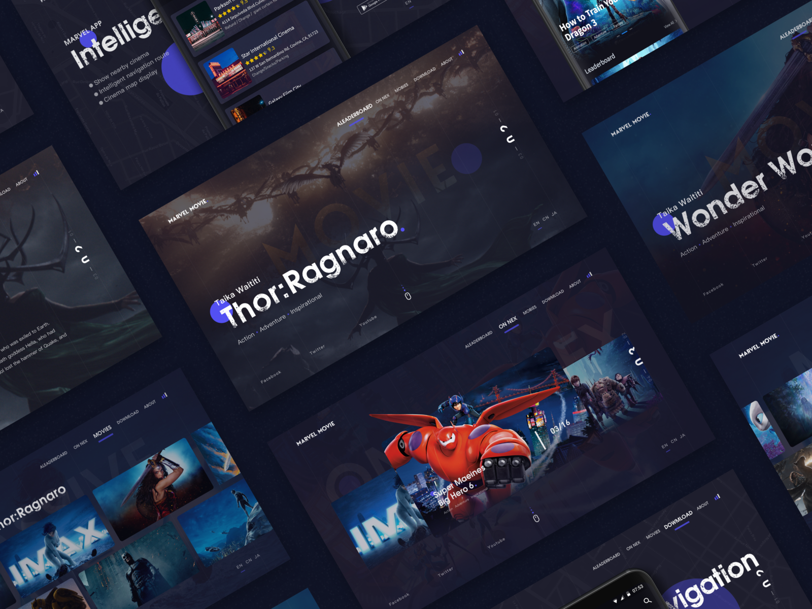Marvel Movie Web by JJyoo for UDS on Dribbble