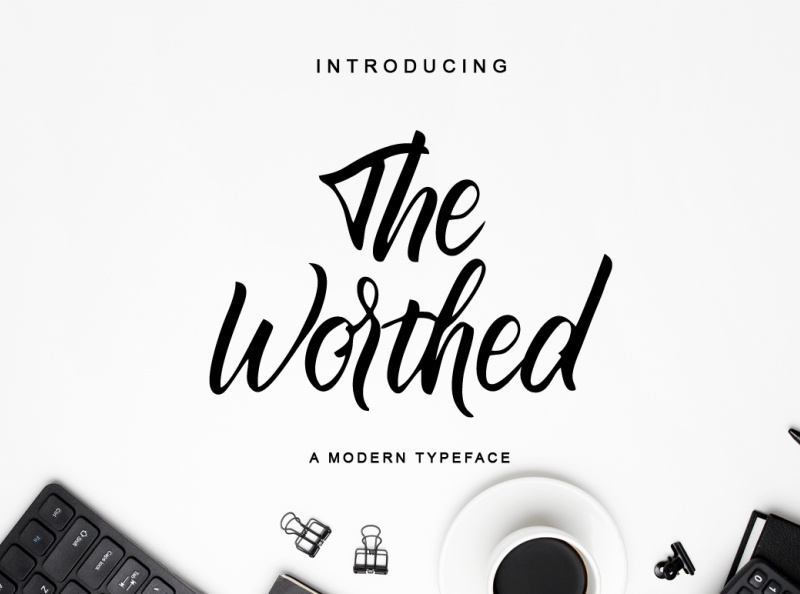 The Worthed / Bold Handwritten Font by Fanastudio on Dribbble