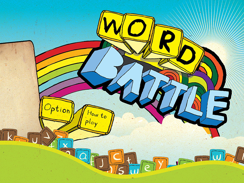 WORD BATTLE game title Screen by Ck Chiwai Cheang on Dribbble