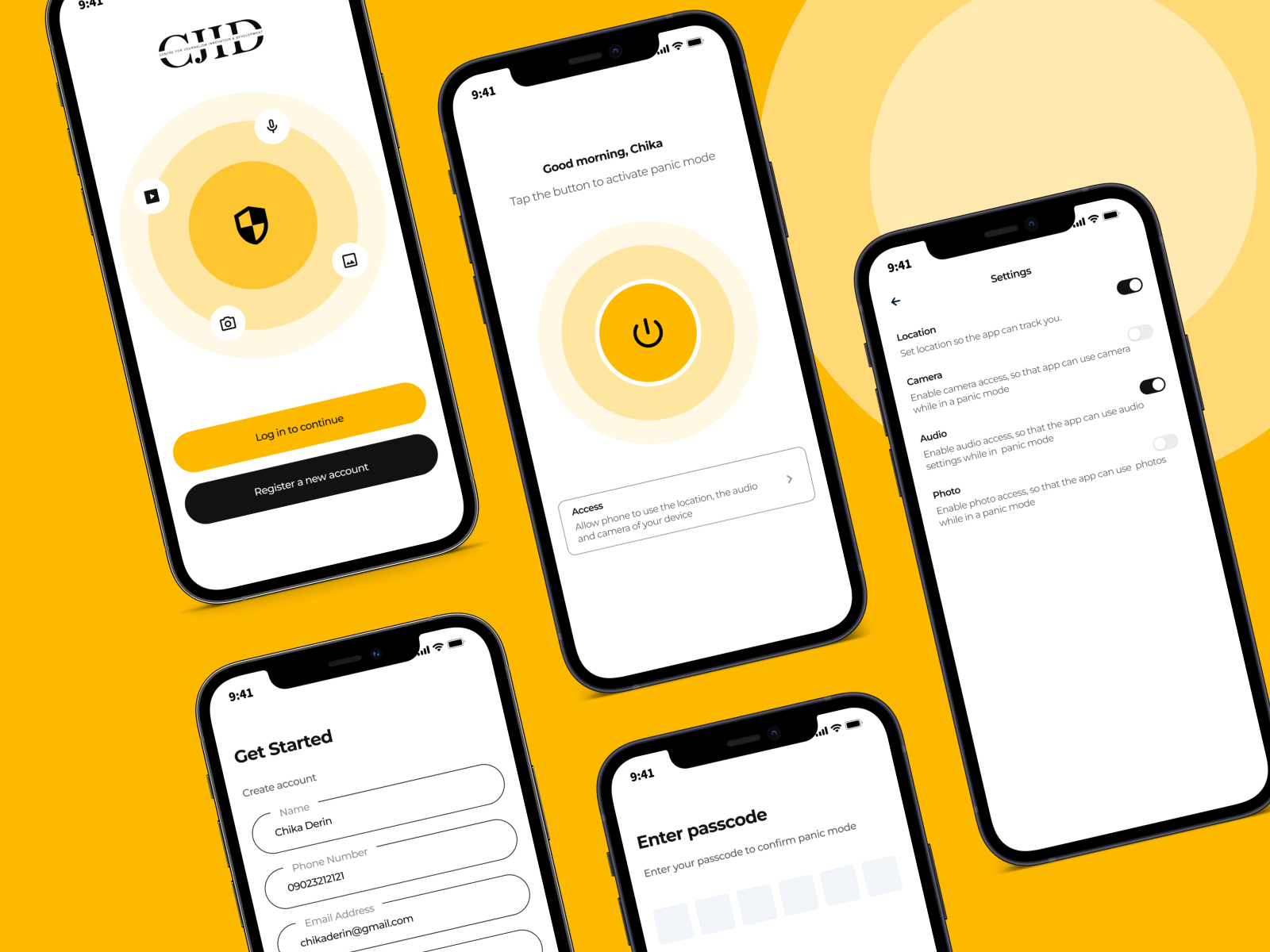 Panic Attack App by Stephen Ajose on Dribbble