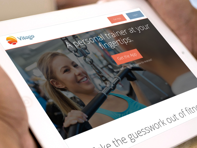 Vitogo Landing Page by Erica Virtue on Dribbble