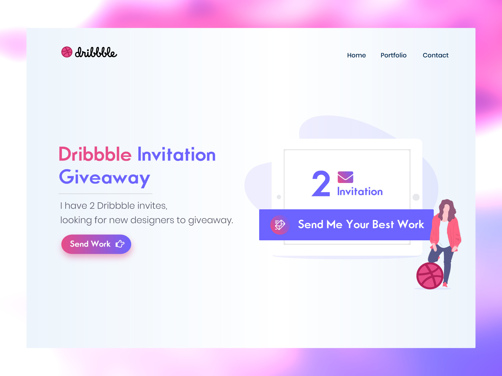 Dribbble Invitation by Nikhil Jethva on Dribbble
