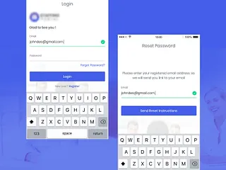 Reset Password Screen designs, themes, templates and downloadable ...
