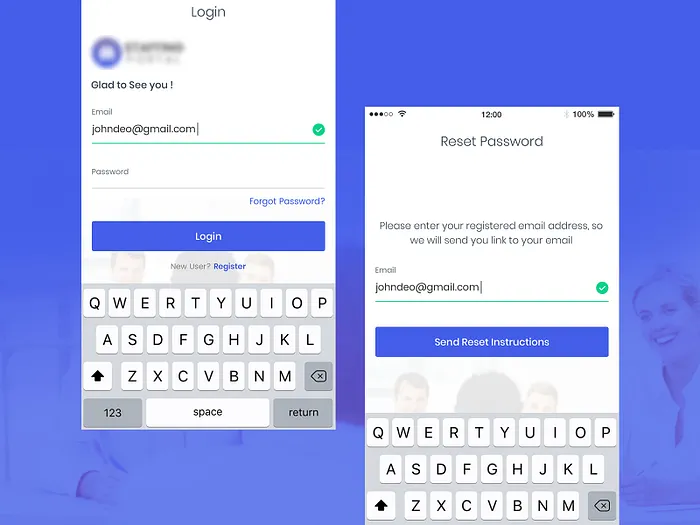 Reset Password Screen designs, themes, templates and downloadable ...