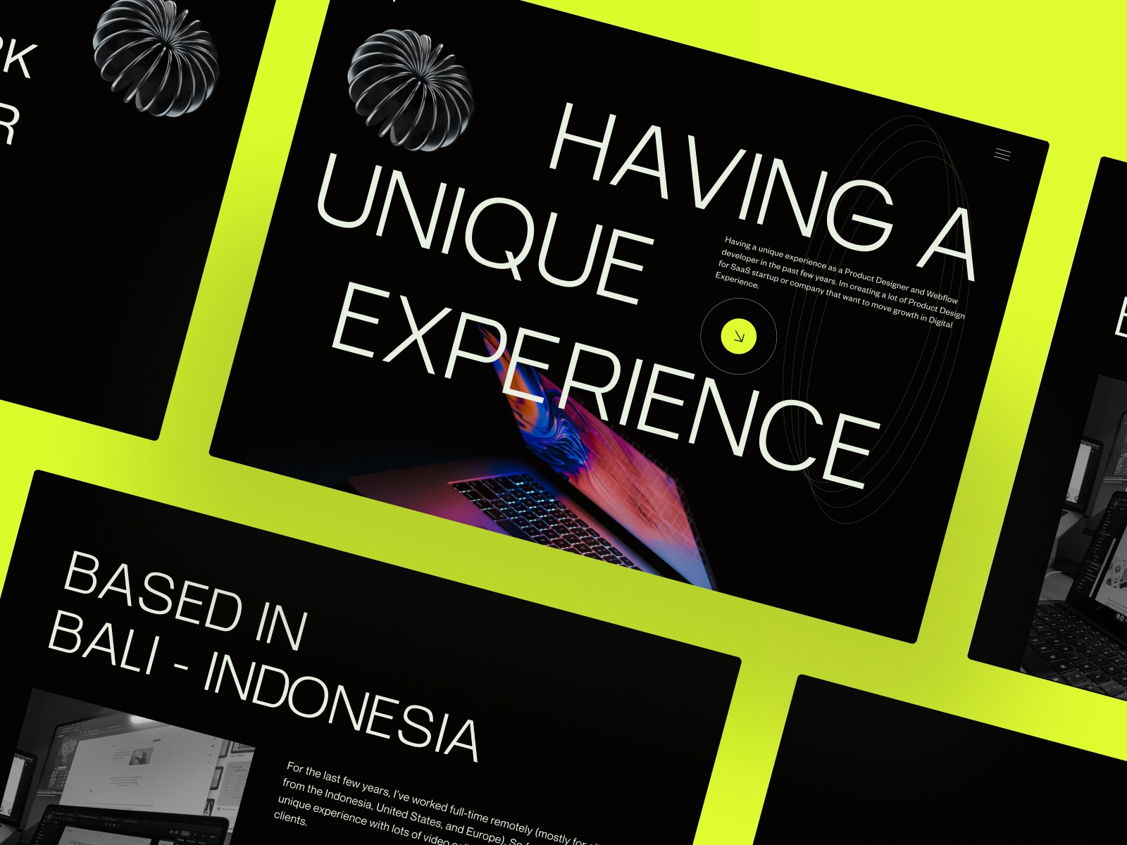 Freelance Homepage Portfolio by Azis Maliek® on Dribbble