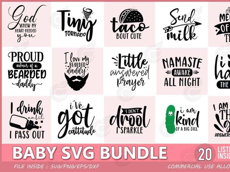 baby svg bundle by CraftingStudio on Dribbble