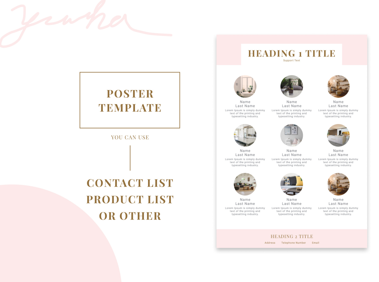 Pink Poster Template - Free Flyer by 閃閃發亮 on Dribbble