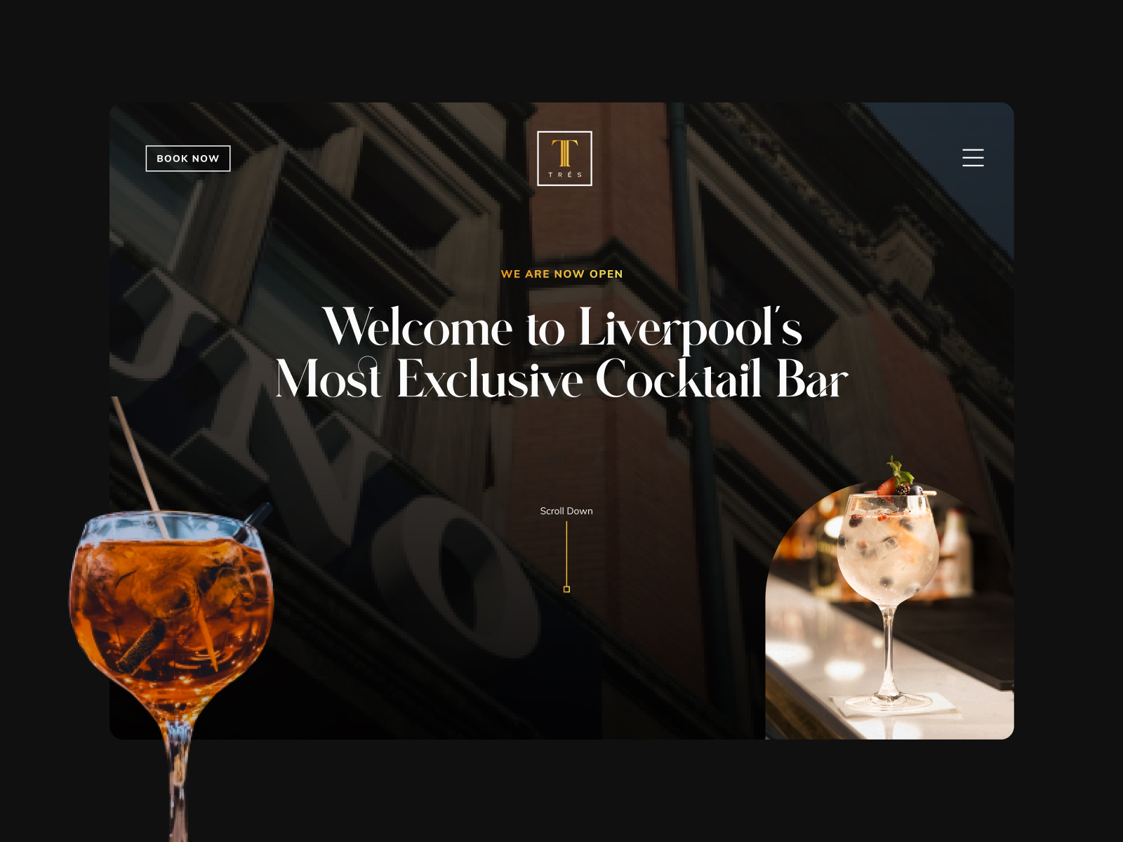 Cocktail Bar Web Design by Activate Digital on Dribbble
