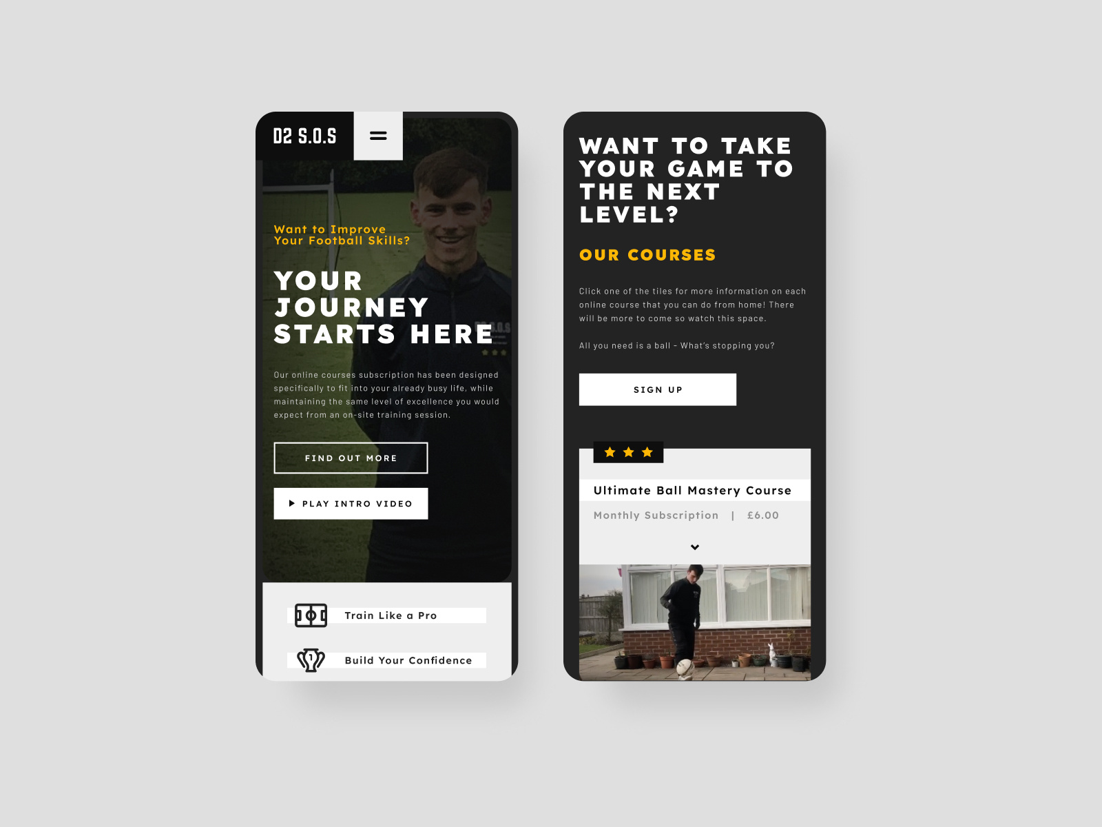 Football Coaching Booking - Mobile by Activate Digital on Dribbble