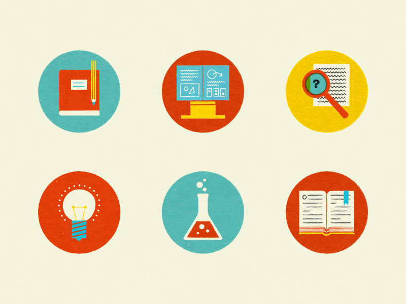 Textbook Icons by Pavel Mrnous on Dribbble
