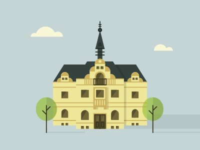 County Council Building by Pavel Mrnous on Dribbble