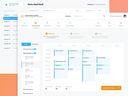 College Dashboard by Dany Rizky on Dribbble