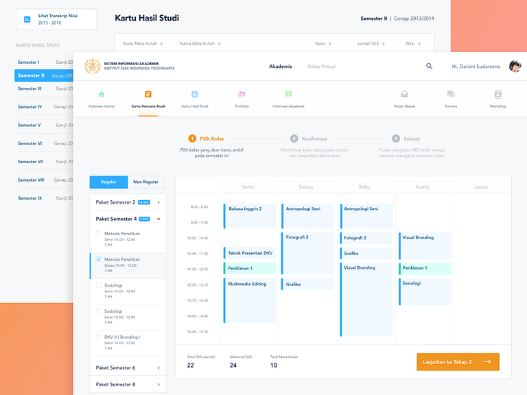 College Dashboard by Dany Rizky on Dribbble