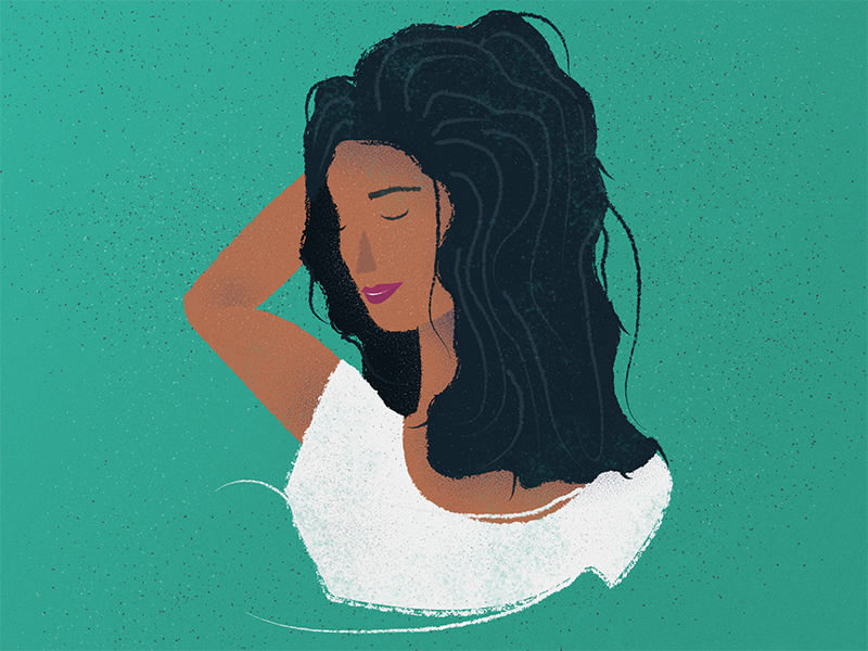 Fuzzy Lady by Hill Motion on Dribbble