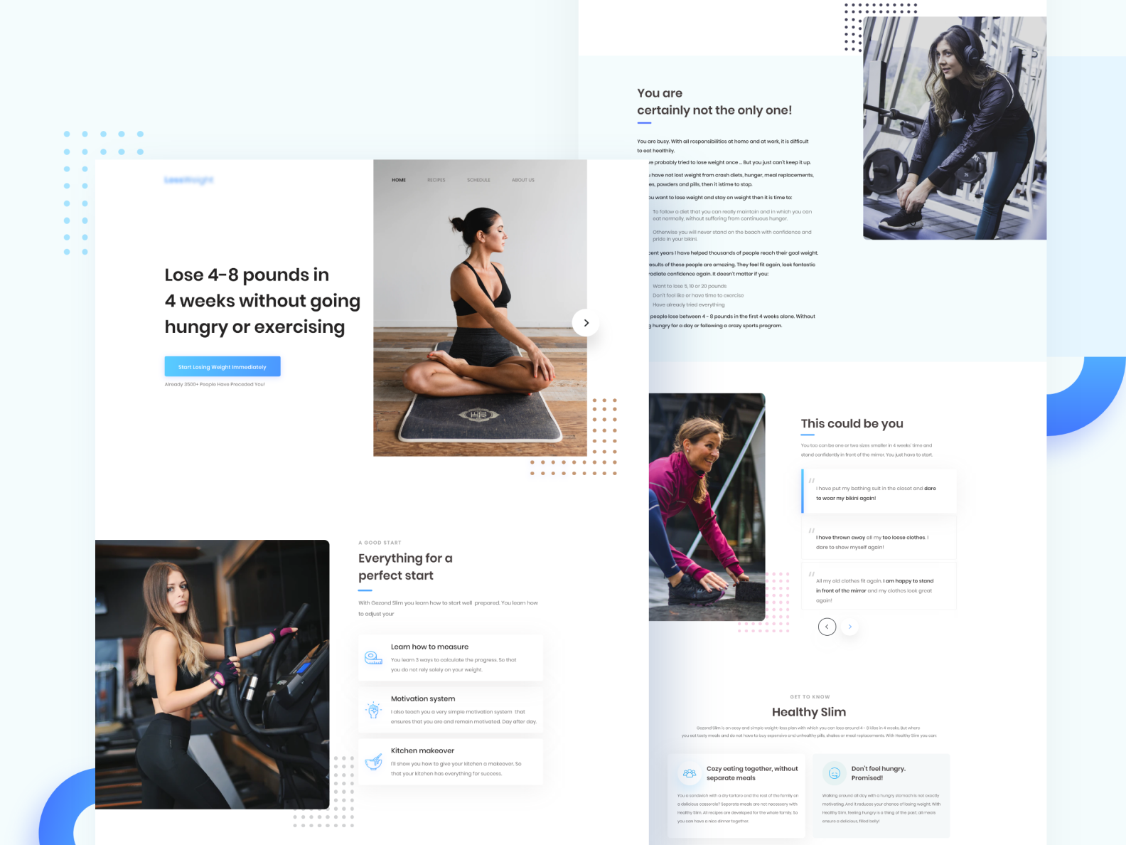 Weight loss and diet plan management website by Tanmoy for TechCare ...