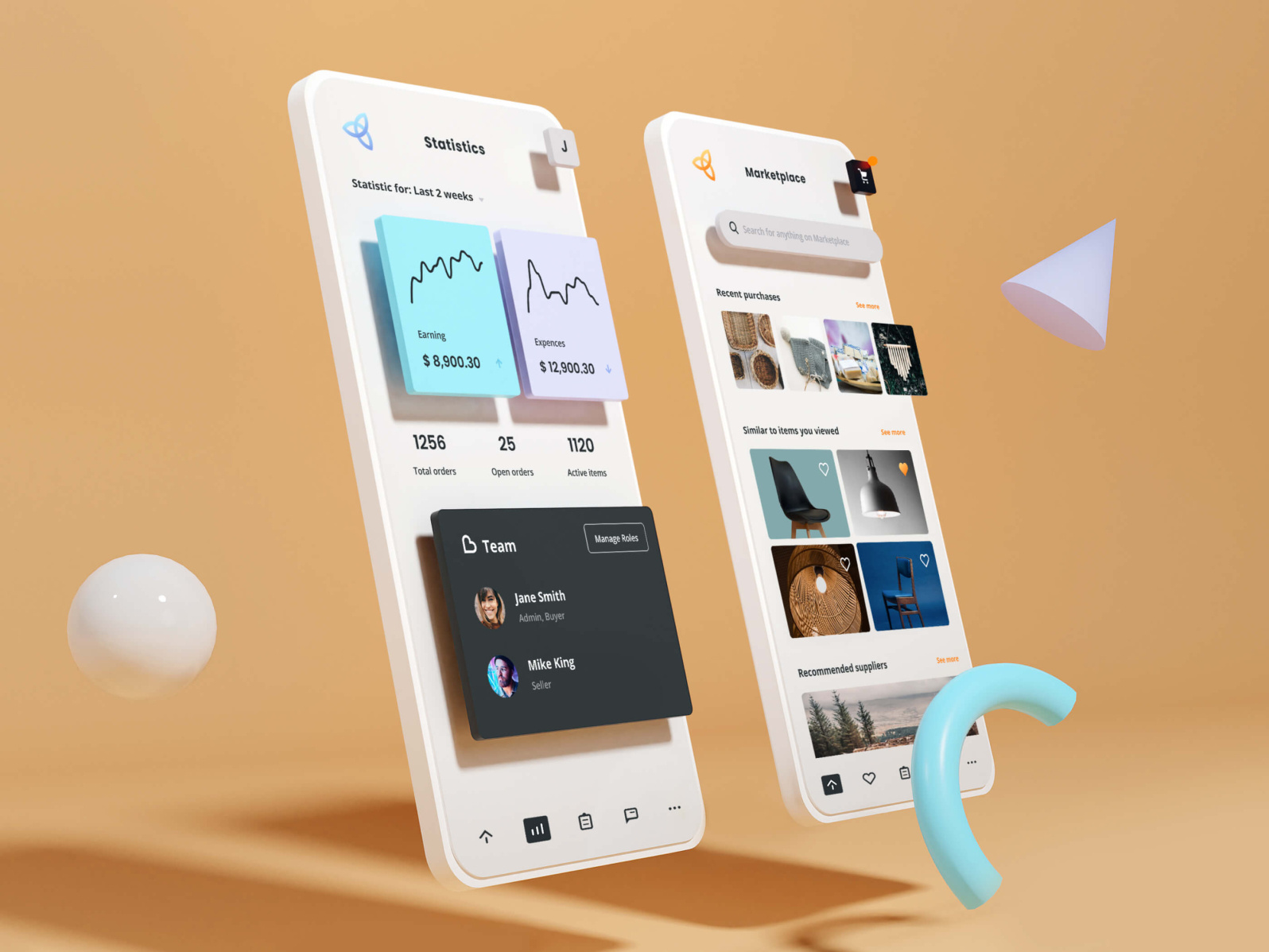 Marketplace mobile app by Yuliya Kartashova on Dribbble