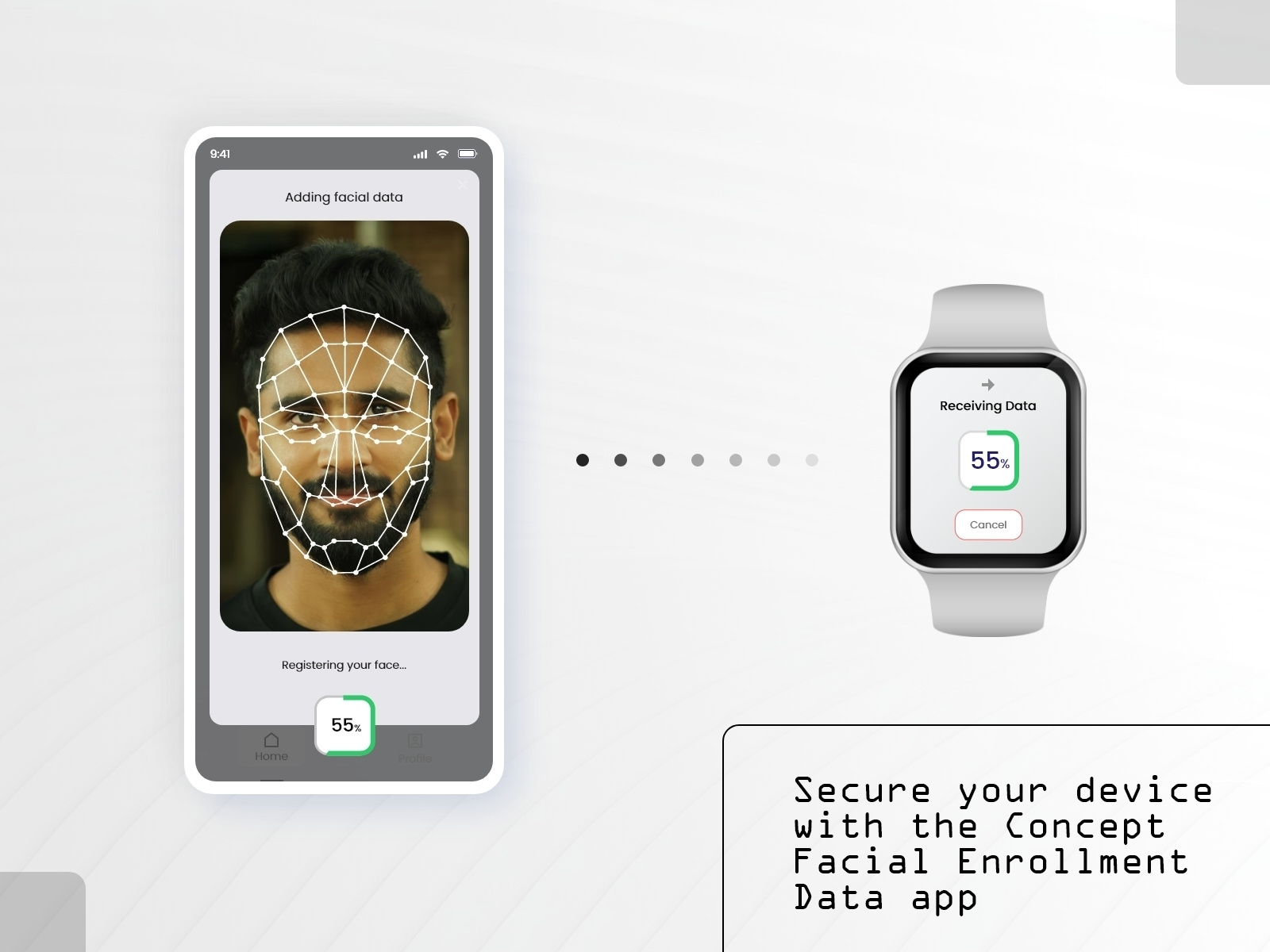 Concept of facial Enrollment using apple watch by Aayaan Akbar Khan on ...