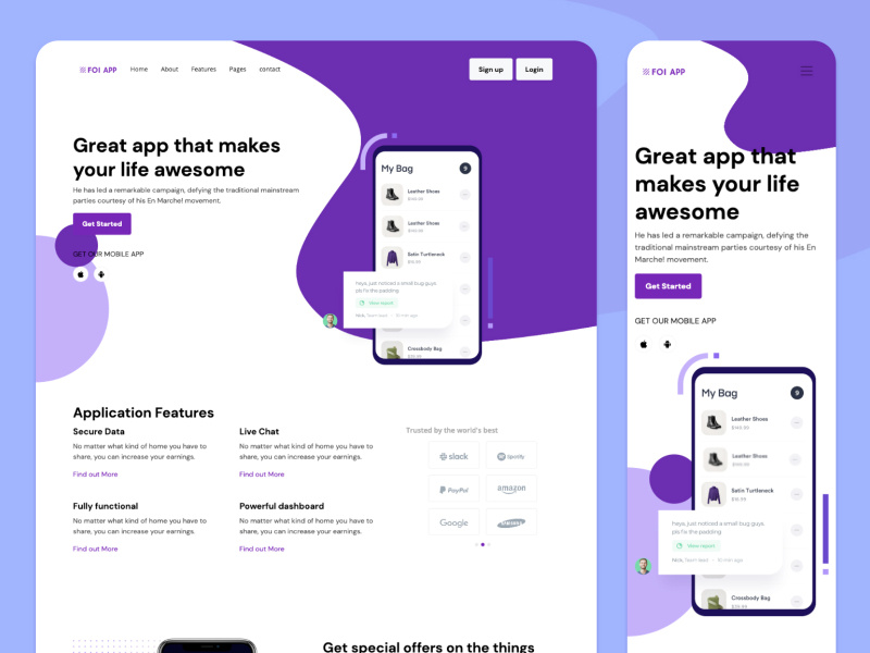 App Landing Page Theme by BootstrapDash on Dribbble